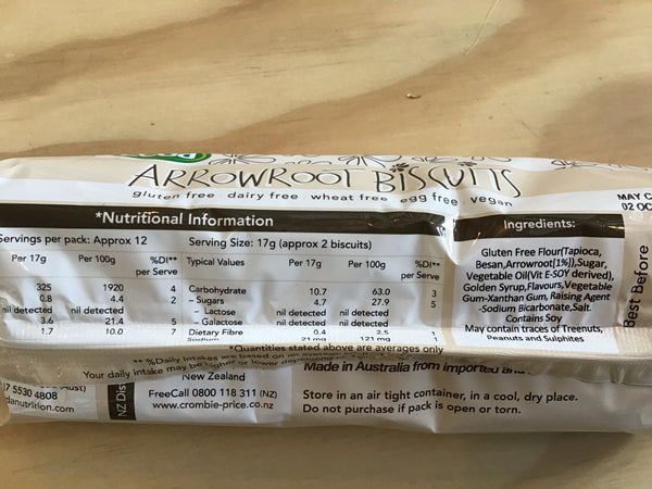 Arrowroot Biscuits – Soulfood Organic
